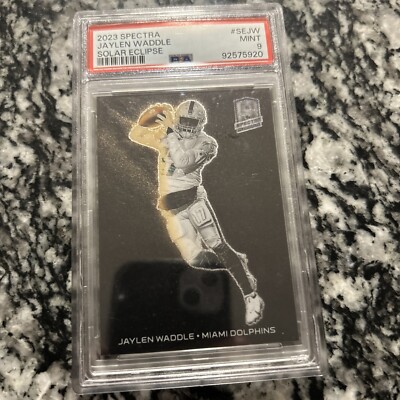 2023 NFL Panini Spectra Solar Eclipse Jaylen Waddle Psa 9 | eBay