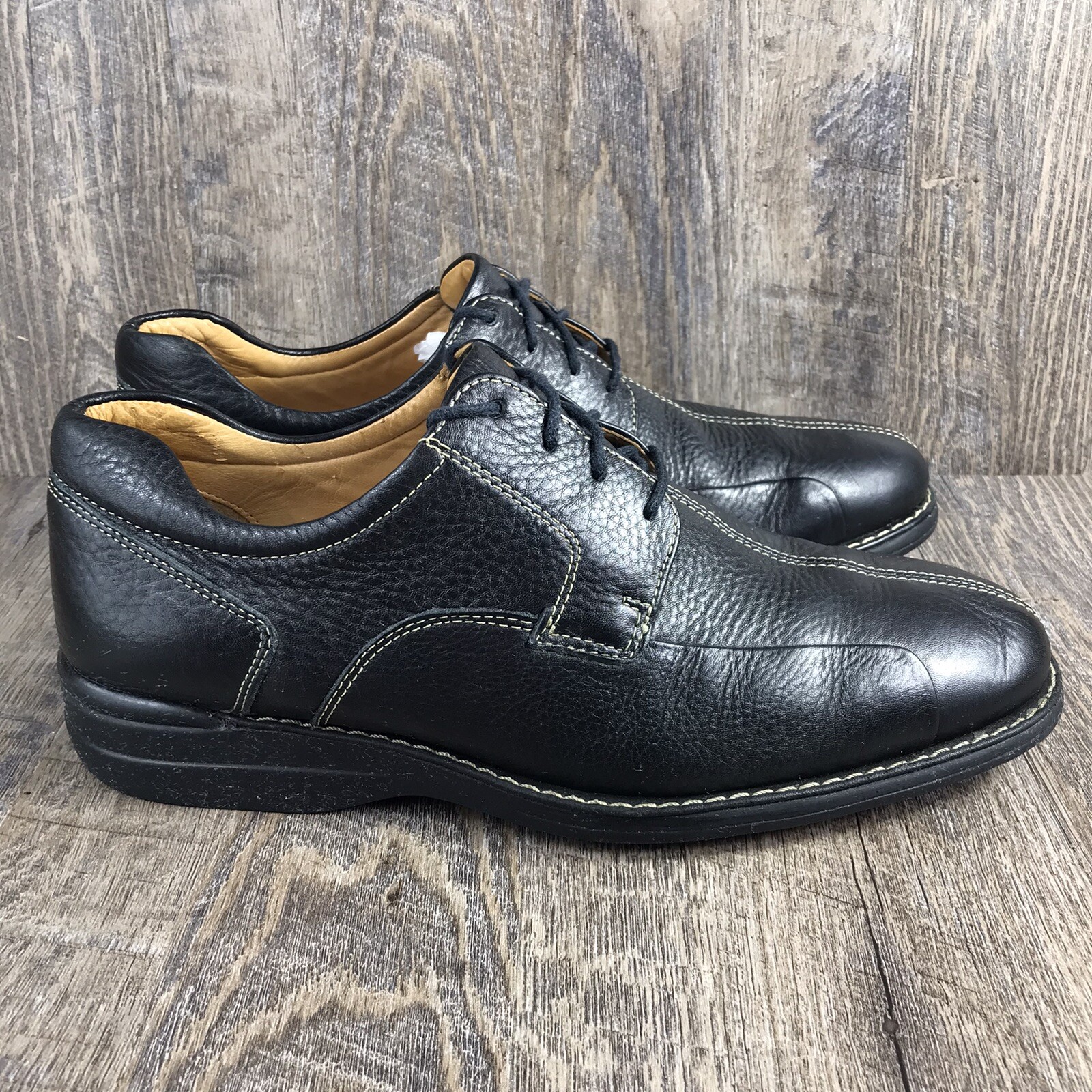 Johnston Murphy 20-7222 Men's 10M Shuler Bicycle Toe Dress Shoe Black ...