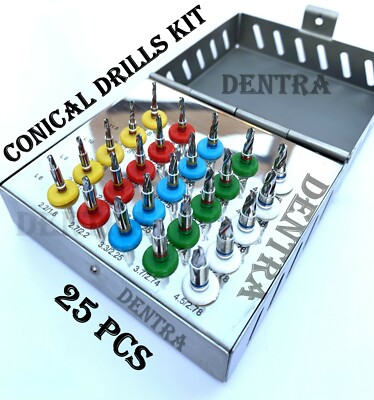 Dental Implant Conical Kit 25 Pcs with Stoppers NEW CE | eBay