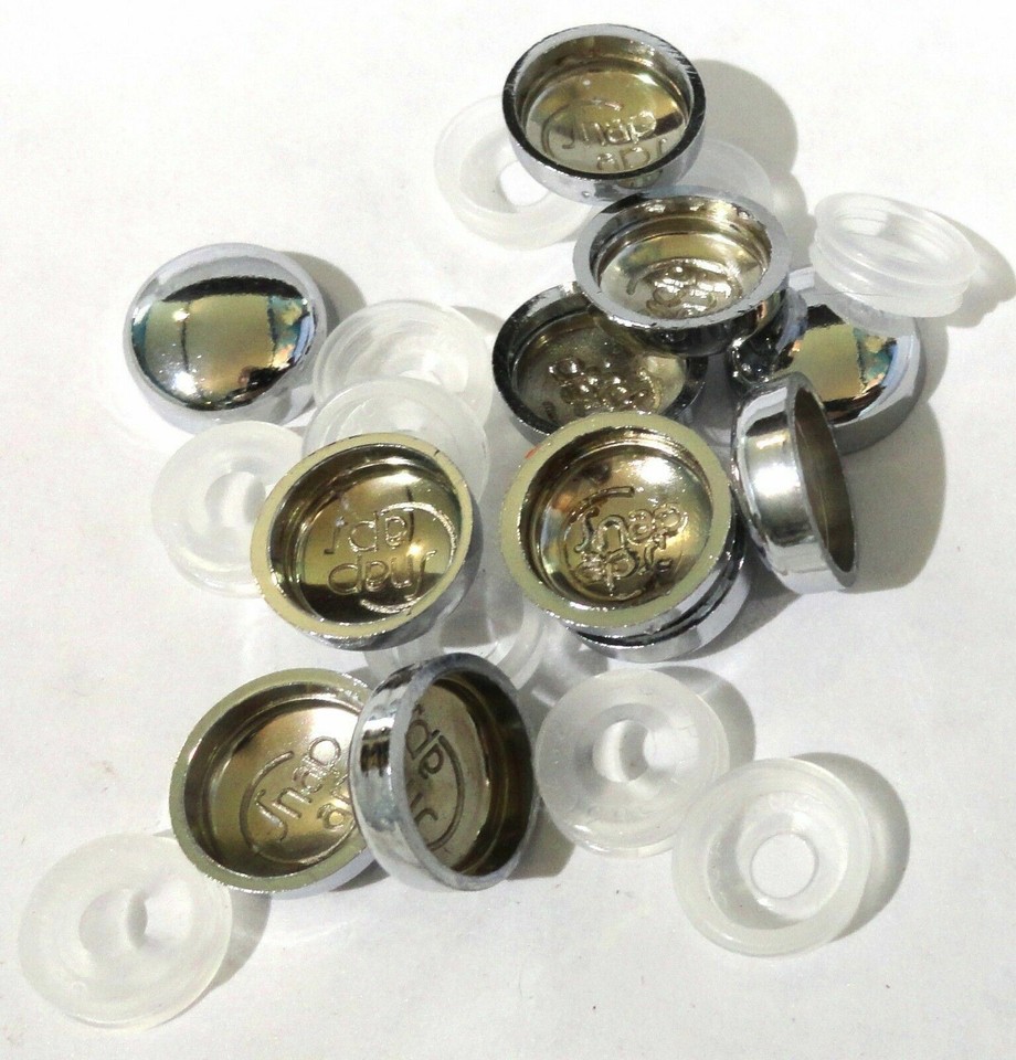 screw head cover sets(10) chrome #6 #8 M3 M4 flat back screws for ...