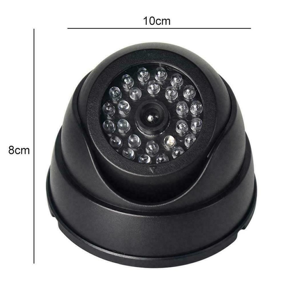 Dummy Fake Surveillance Security CCTV Dome Camera with Blinking LED ...