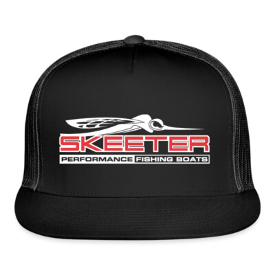 Skeeter Fishing Boats Black Trucker Hat Cap Adult Size | eBay