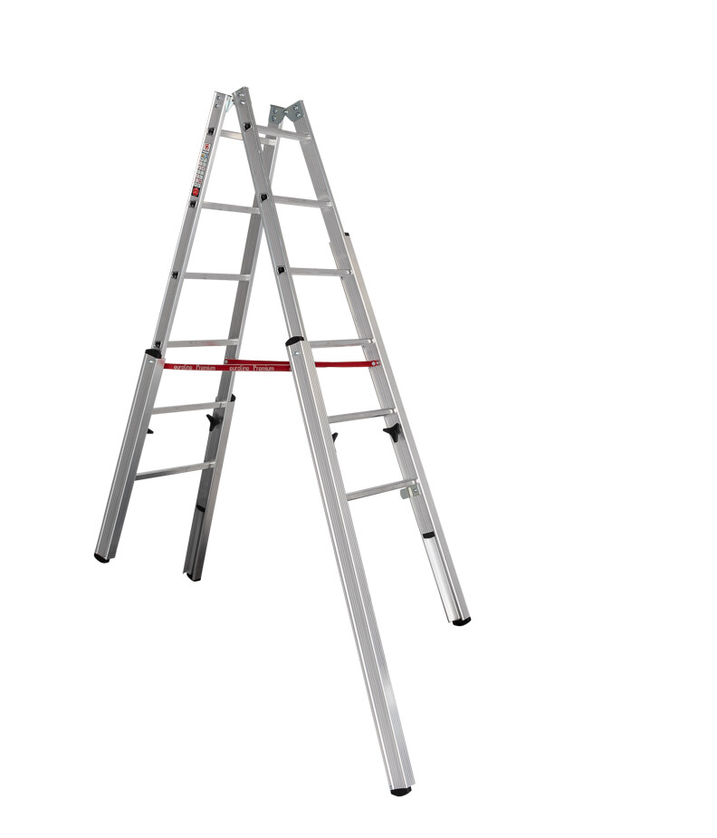 Euroline Aluminium Treppenstehleiter Treppenhausleiter 30576 ...