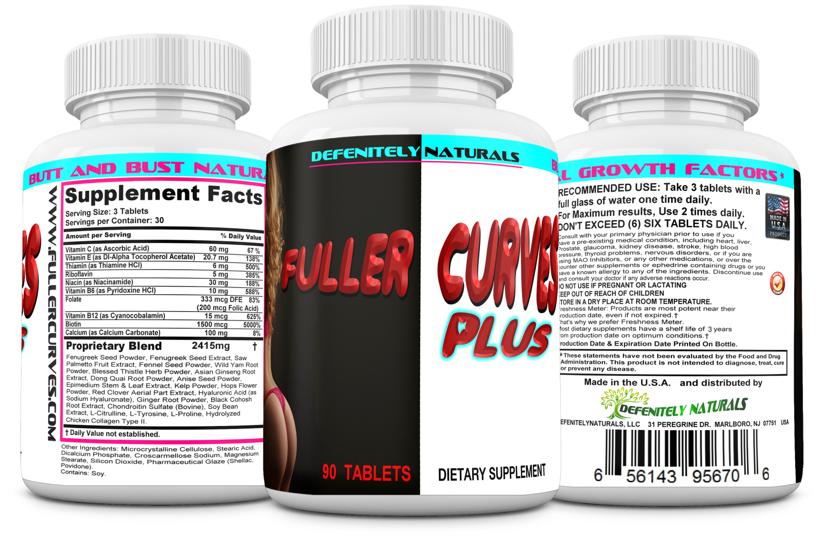 FULLER CURVES PLUS Female Butt and Bust Enlargement. Increase Buttocks ...