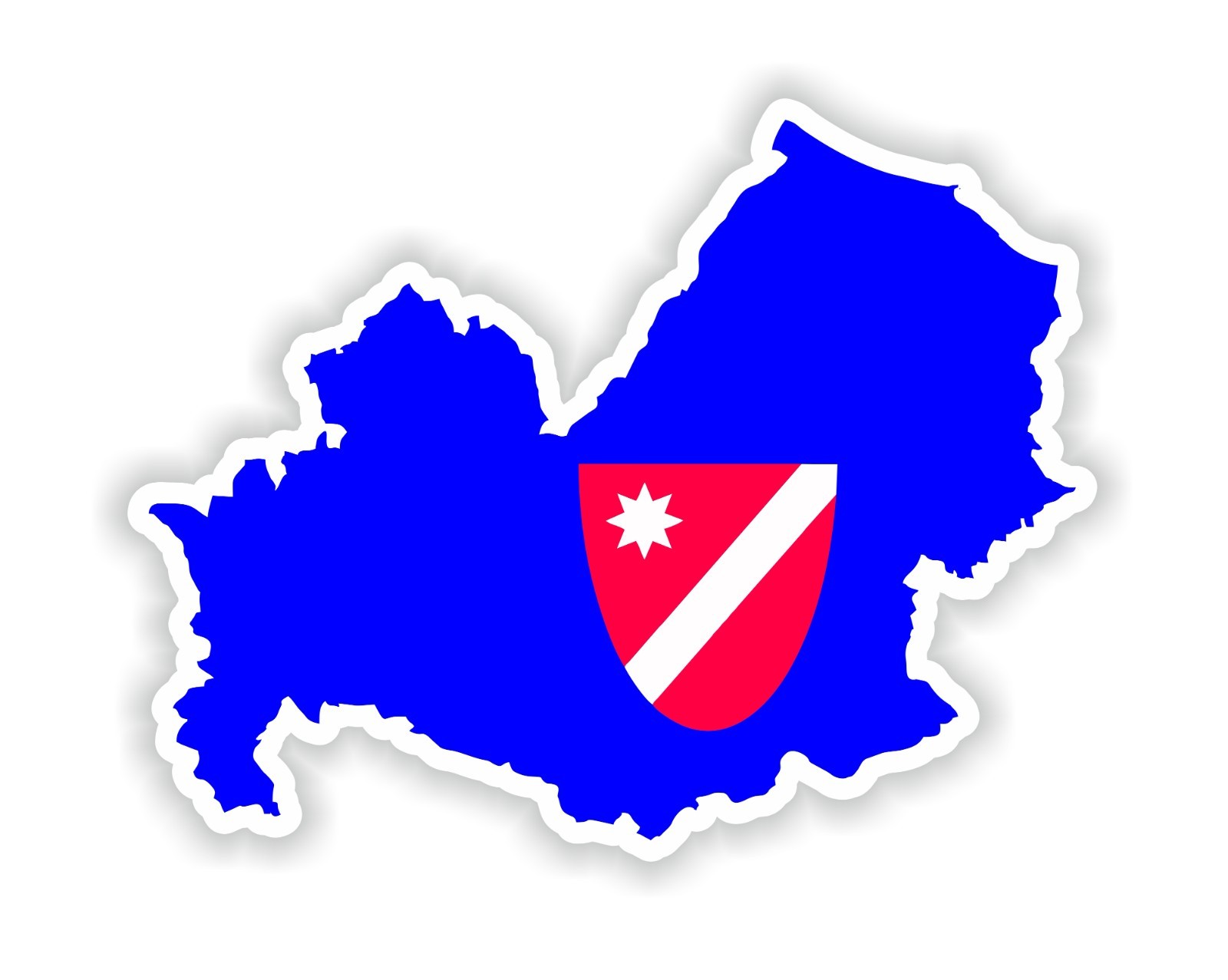Molise Karte Flagge Aufkleber / Vinyl Wasserdichte Aufkleber Auto ...