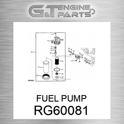 RG60081 FUEL PUMP fits JOHN DEERE (New OEM) | eBay