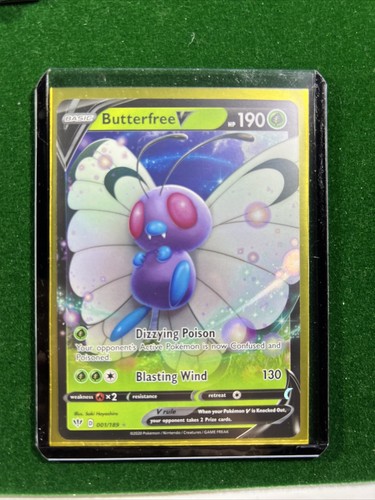 Butterfree V 001/189 -- Pokemon TCG Darkness Ablaze -- NM - Mint Holo ...