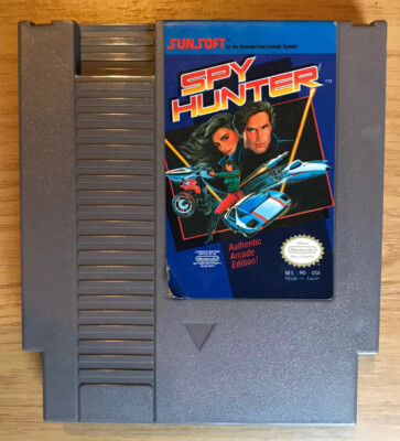 NES Spy Hunter (Nintendo Entertainment System, 1987) Retro Video Game ...