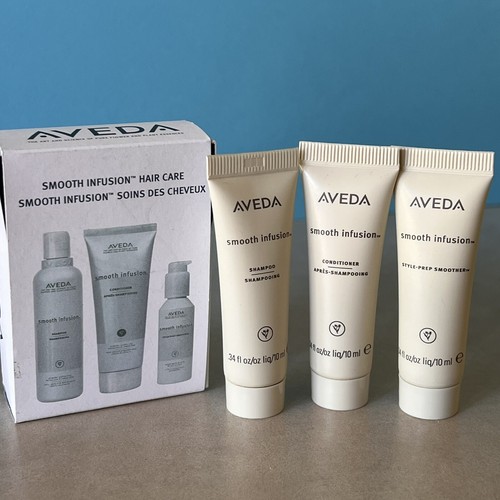 3 Aveda Smooth Infusion Hair Care Samples /Shampoo, Conditioner, Smoother NEW | eBay