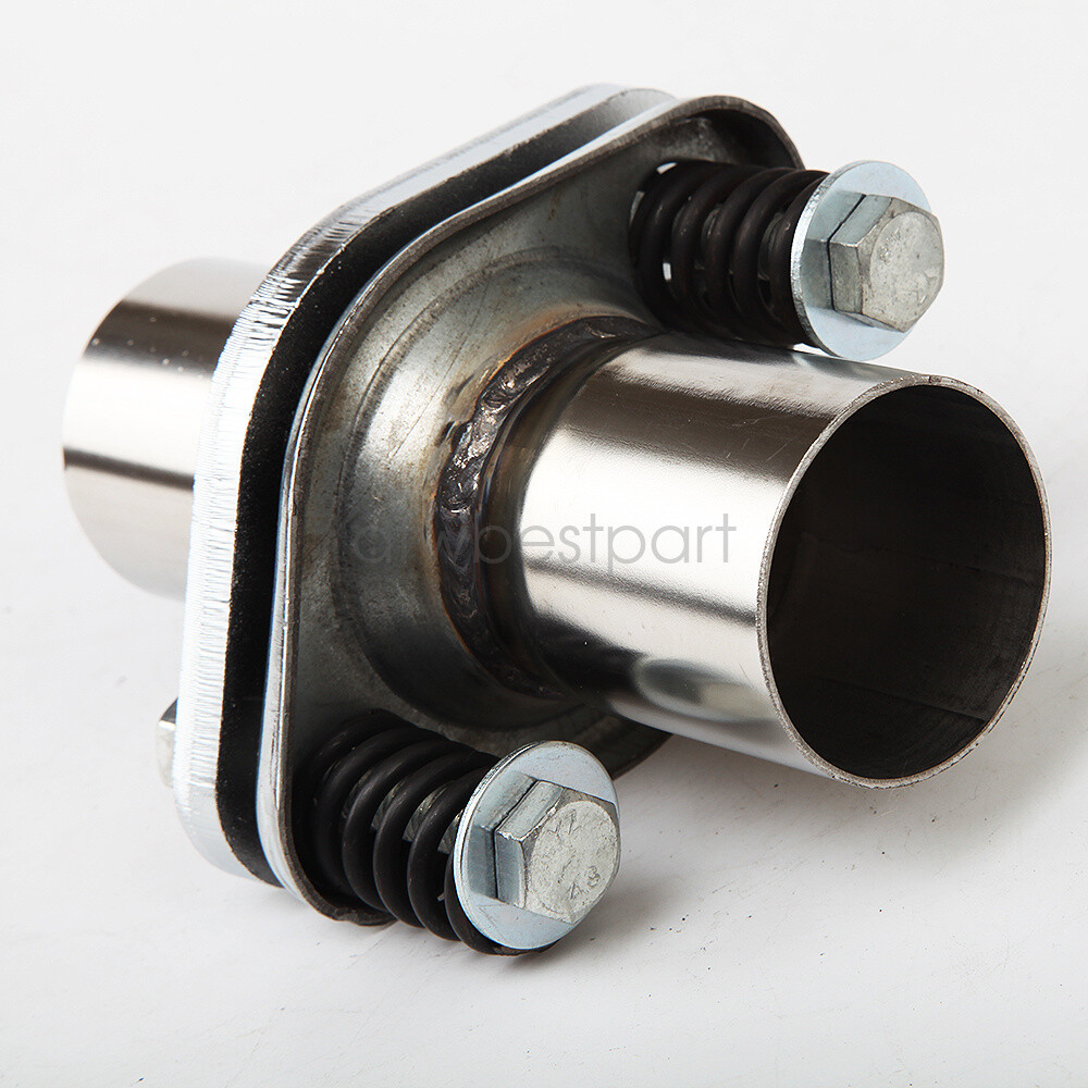 2" Inch Exhaust Muffler Flange Pipe Repair Spherical Joint Semi Direct ...