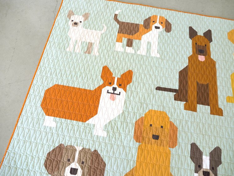 Dog Park by Elizabeth Hartman Quilt Pattern ~ Pieced Puppy Dog Sampler ...