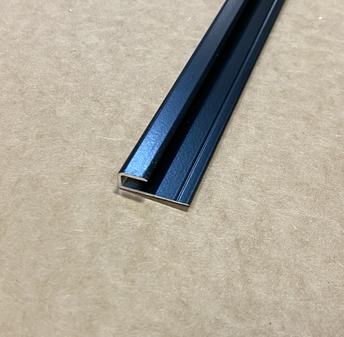 J Channel Trim Aluminum Black Capping 48" Long 7/8" Tall 1/8" Inside | eBay