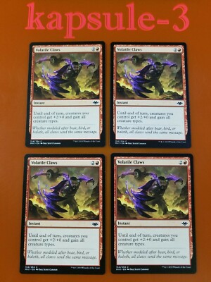 4x Volatile Claws | Modern Horizons | MTG Magic Cards | eBay