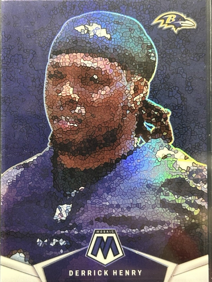 2024 NFL Mosaic Derrick Henry Micro Mosiac Baltimore Ravens SSP MM-DHY ...