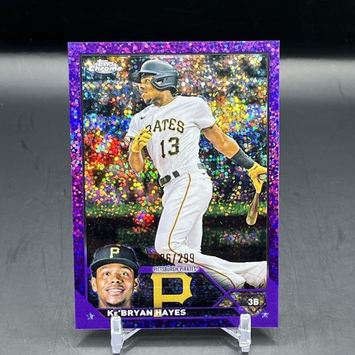 2023 Topps Chrome Ke’Bryan Hayes Purple Sparkle /299 Pirates | eBay