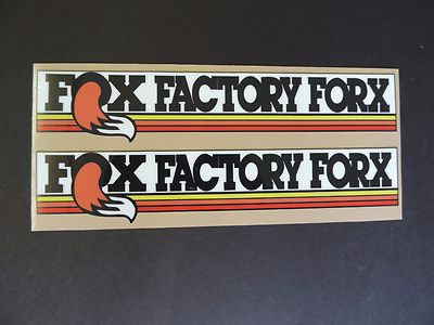 FOX FACTORY FORKS Vintage Motocross stickers RM YZ CR KX AHRMA | eBay