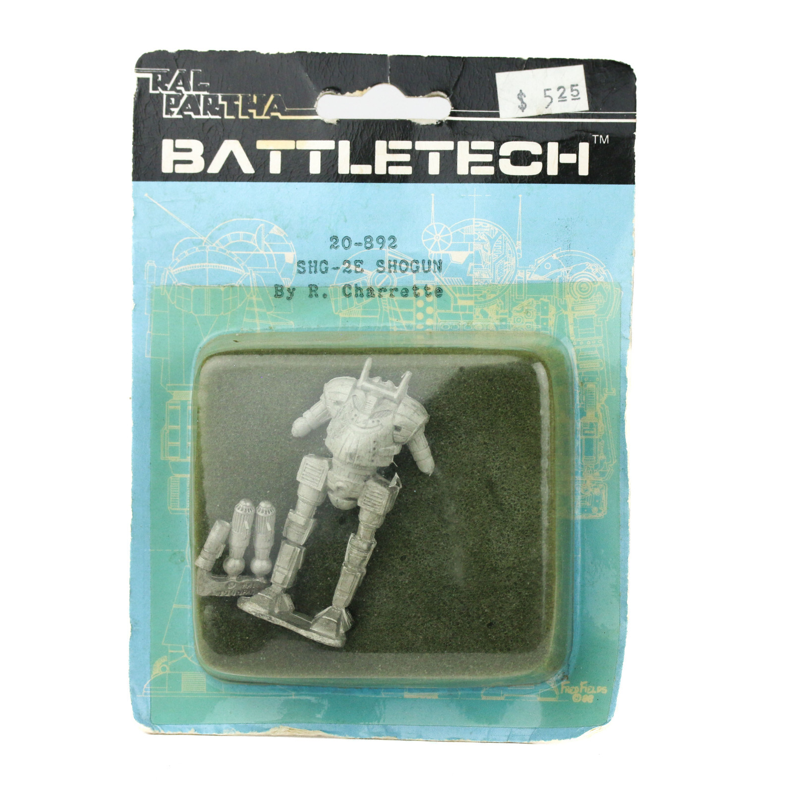 Vintage Battletech Ral Partha FASA 20-892 SHG-2E Shogun Metal Miniature ...
