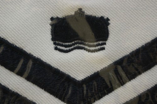 USN NAVY PETTY OFFICER E4-6 MINEMAN WHITE CNT SLEEVE RANK RATE | eBay