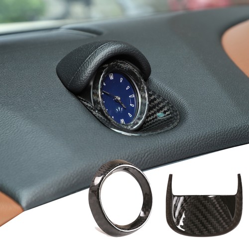 Real Carbon Fiber Dashboard Clock Trim Frame Kit Fit For Maserati ...