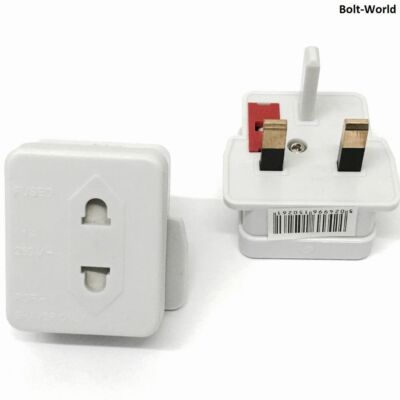 Shaver Plug Adaptor Shaving Toothbrush Adapter Epilators Bathroom UK To ...