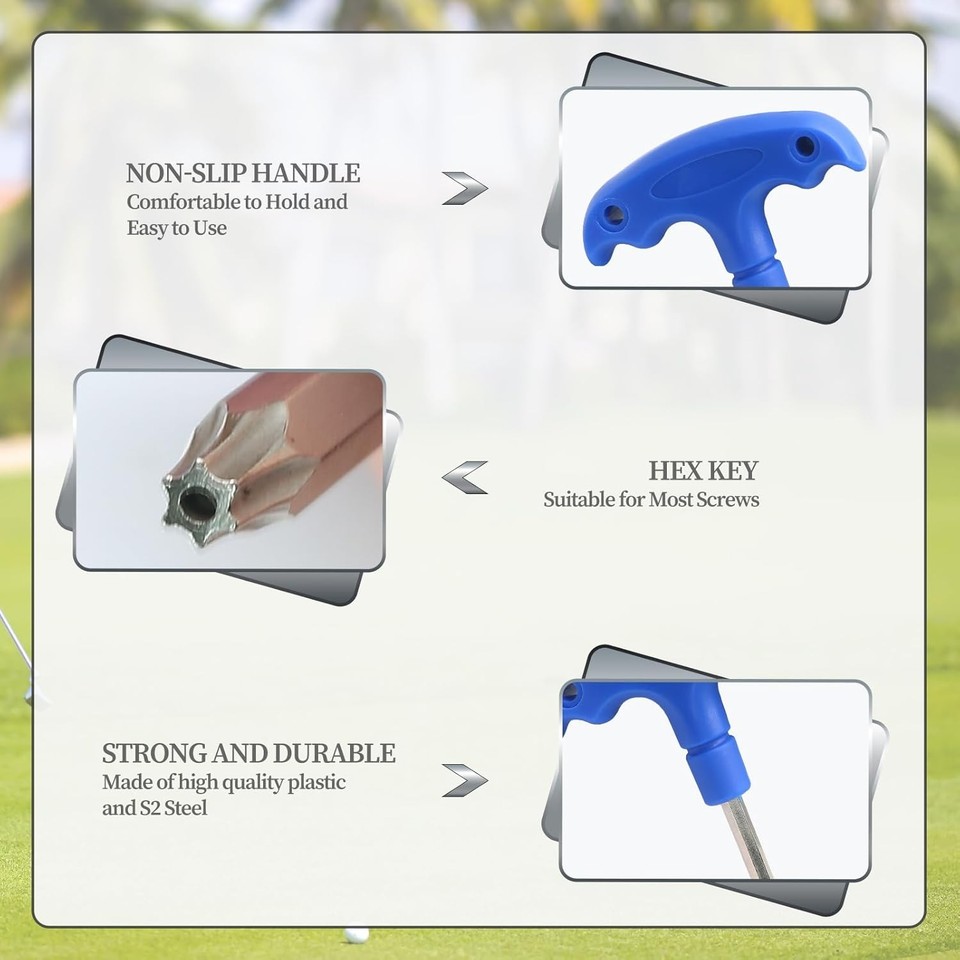 Golf Wrench Driver Tool, T20 Golf Wrench Golf Head Adjustment Tool Golf ...