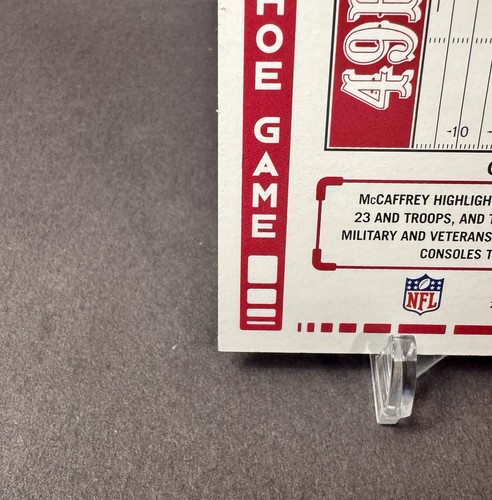 2024 Panini Photogenic Football Christian Mccaffrey Shoe Game Case Hit ...