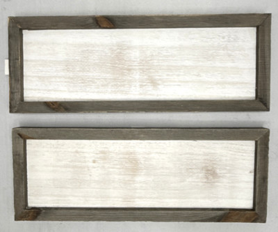 Two Woodpile Fun Whitewash Unfinished Rectangle Wood Signs Craft 14 ...