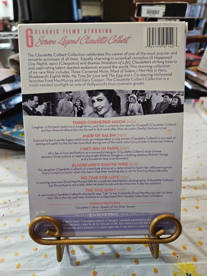 The Claudette Colbert Collection (DVD) 25195051408 | eBay