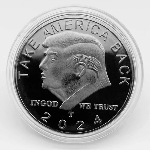 DONALD J TRUMP - Silver Coin Silver Color- | eBay