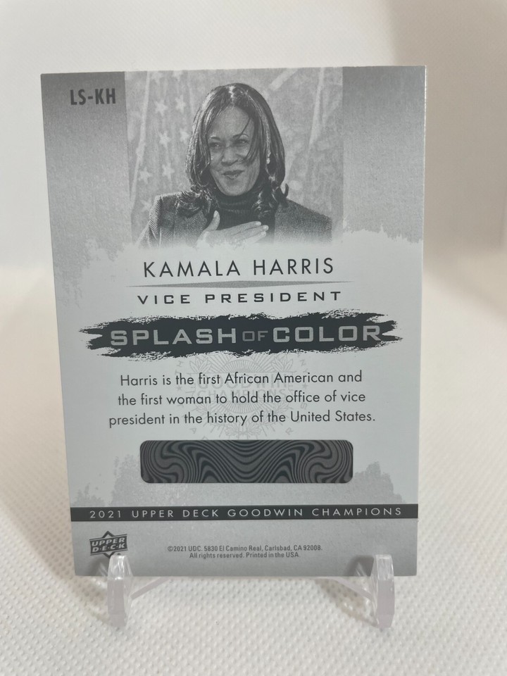 2021 Goodwin Champions Splash of Color Lenticular Kamala Harris~~BOUNTY ...