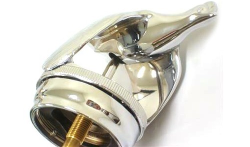 1928 1929 Ford Model A CHROME Thermo QUAIL Radiator Cap w/ Thermometer ...