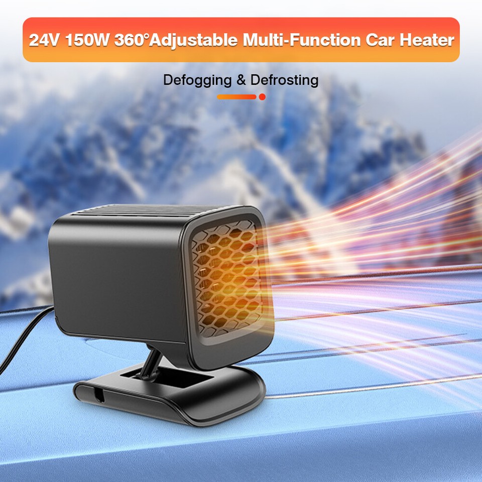 Car Anti-Fog Heater Car Heater 24V 150W 360° Adjustable Glass Mist ...