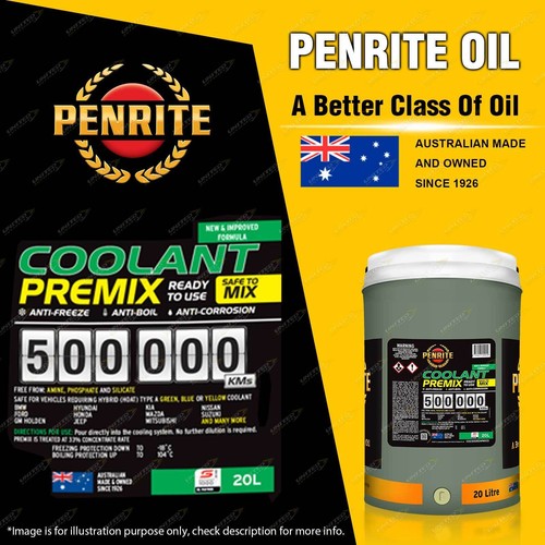 Penrite 500,000KM Green Coolant Premix Engine Coolant 20 Liter Safe to ...