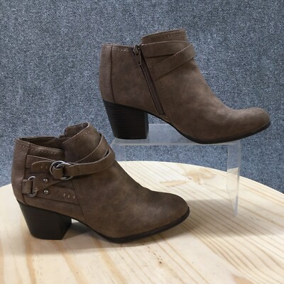 Indigo Rd Boots Womens 7 M Sonstin Ankle Booties Brown Faux Leather ...