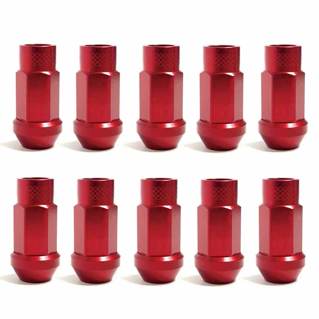 20 Pcs/Set M12X1.25 / M12X1.5mm Lug Nuts Extended Tuner Aluminum Wheels ...