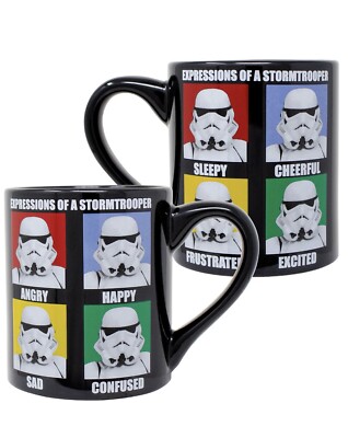 Star Wars Expressions of Stormtroopers 20 Oz Mug Black | eBay