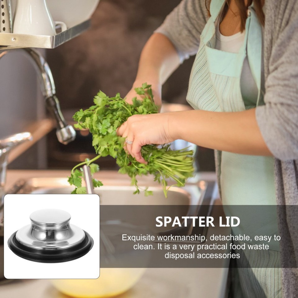 Garbage Disposal Plug Stopper Cover Sink Baffle Multi-functional Drain ...