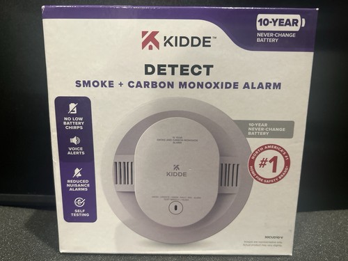 New Kidde Detect Smoke + Carbon Monoxide Alarm 10-Year Battery 30CUD10 ...