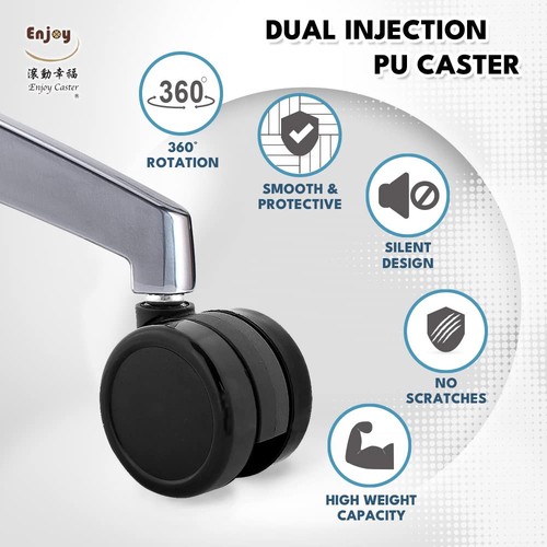 Enjoy Caster | 2.5 Inch Office Chair Casters for Herman Miller Aeron ...