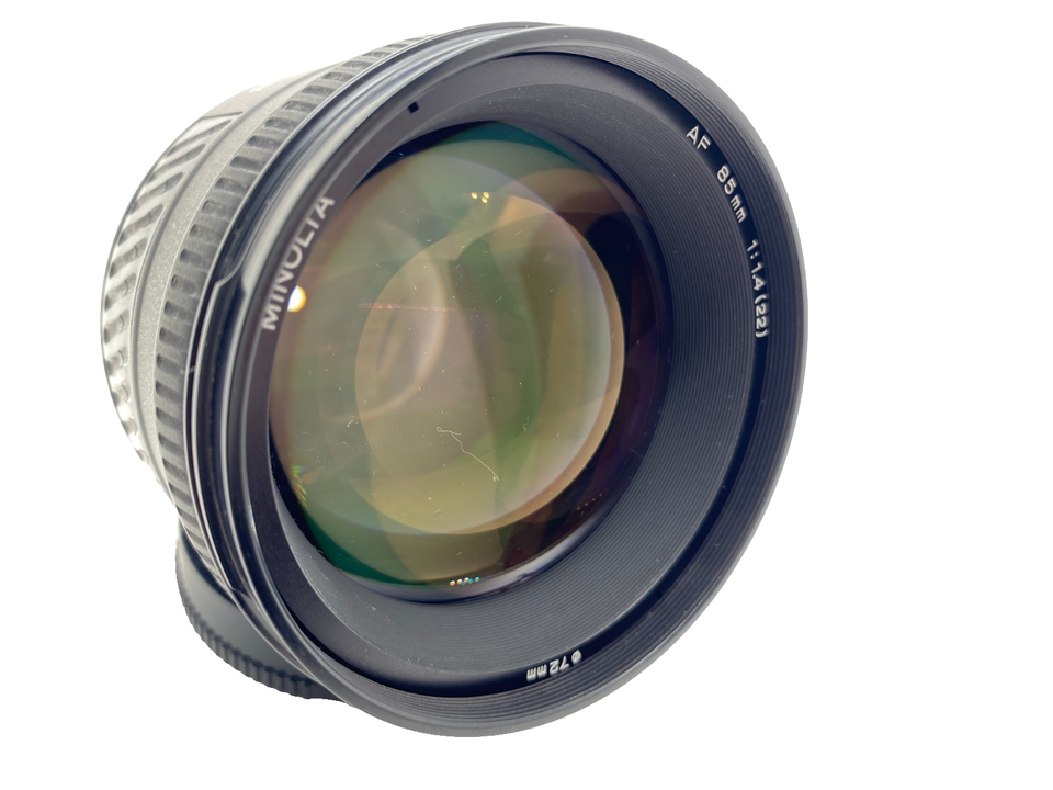 [Near MINT w/Hood] Minolta AF 85mm F/1.4 G Lens for Sony Minolta A ...