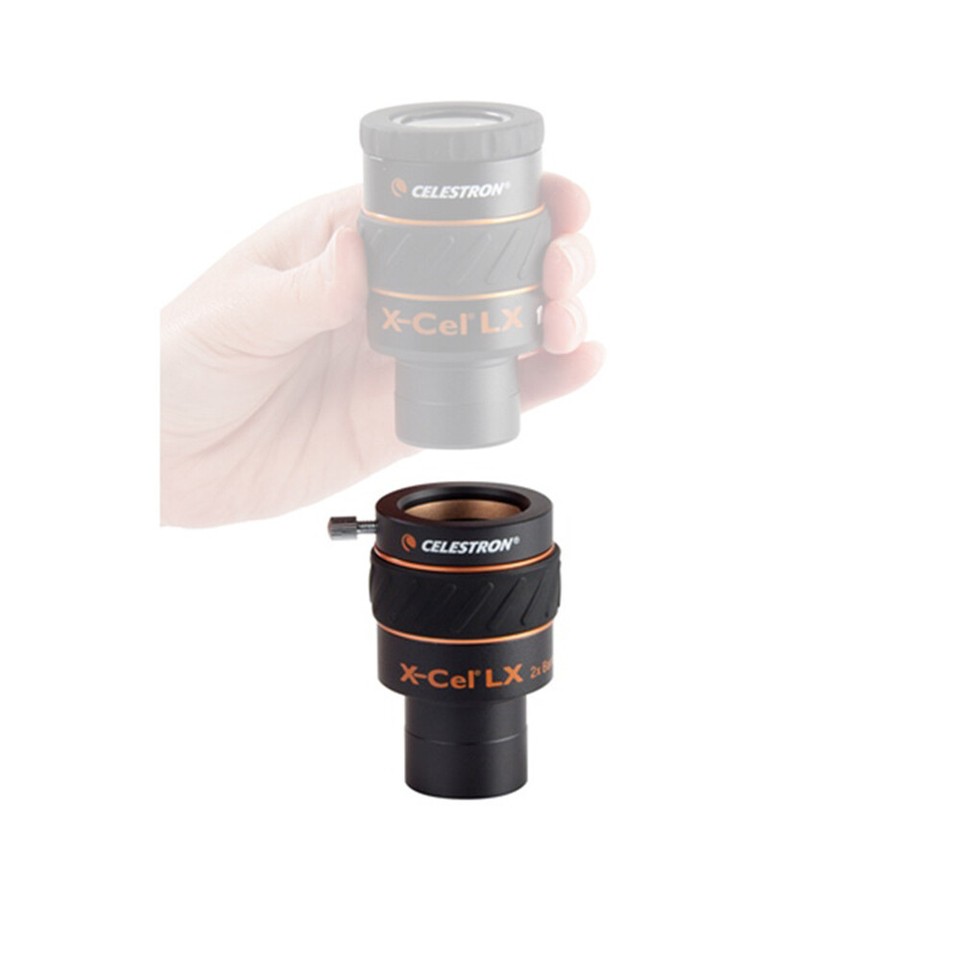 1.25 Inch Celestron X-Cel LX 2x Barlow Lens for Astronomical Telescope ...