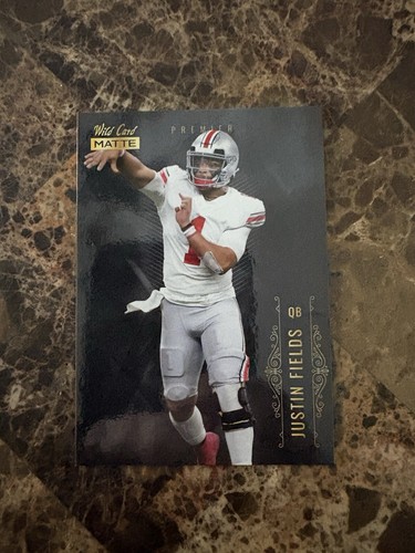 2021 Wild Card MATTE - Retail Black #MBC-2 Justin Fields (RC) | eBay