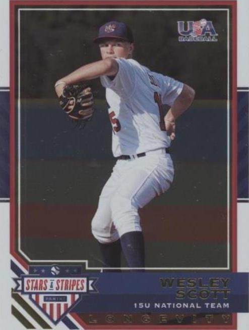 2017 Panini USA Baseball Stars & Stripes Longevity - Wesley Scott #64 ...