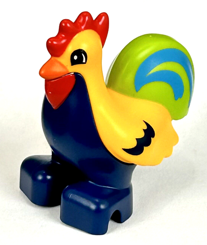 Lego Duplo Rooster Male Chicken Figure Farm Animal House Farmer Zoo ...