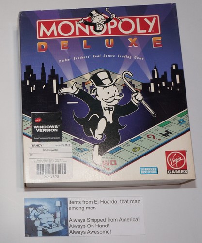 Monopoly Deluxe for PC Virgin Games No Manual In Box | eBay