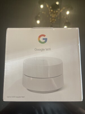 NEW SEALED Google WiFi Point AC1200 Router GA02430-US GJ2CQ Wi-Fi Snow ...
