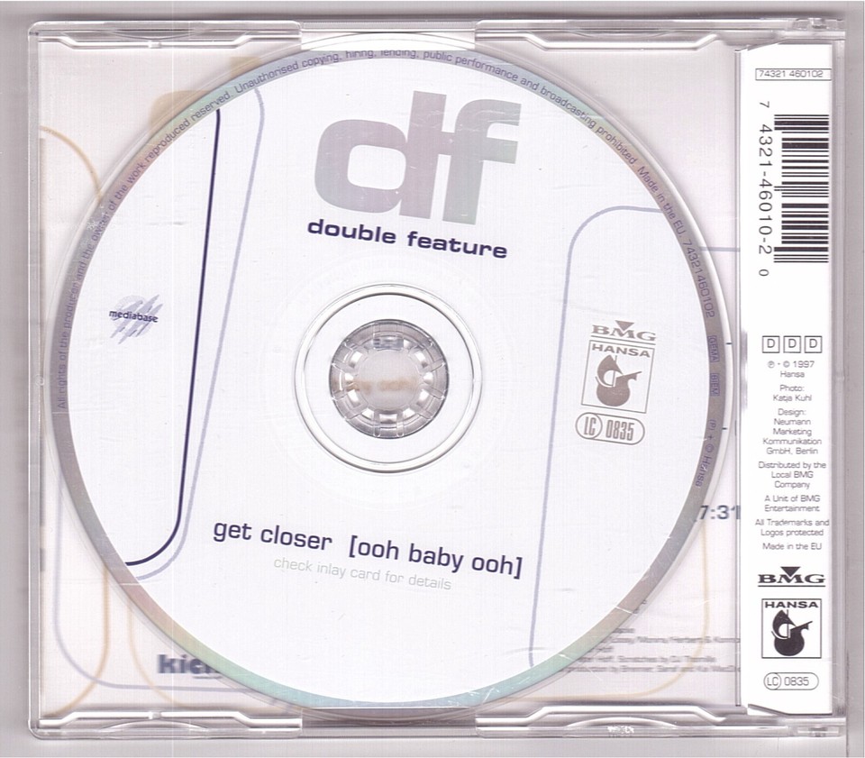 Double Feature - Get Closer (Ooh Baby Ooh) Maxi-CD 1997 Extase Body ...
