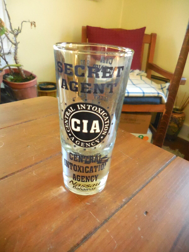 CIA Secret Agent tall 8 oz. graduated Shot Glass, Nassau, Bahamas | eBay
