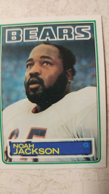 Lot of 2 Football "Chicago Bears" Trading Cards Topps 1983 & 1986 Free ...