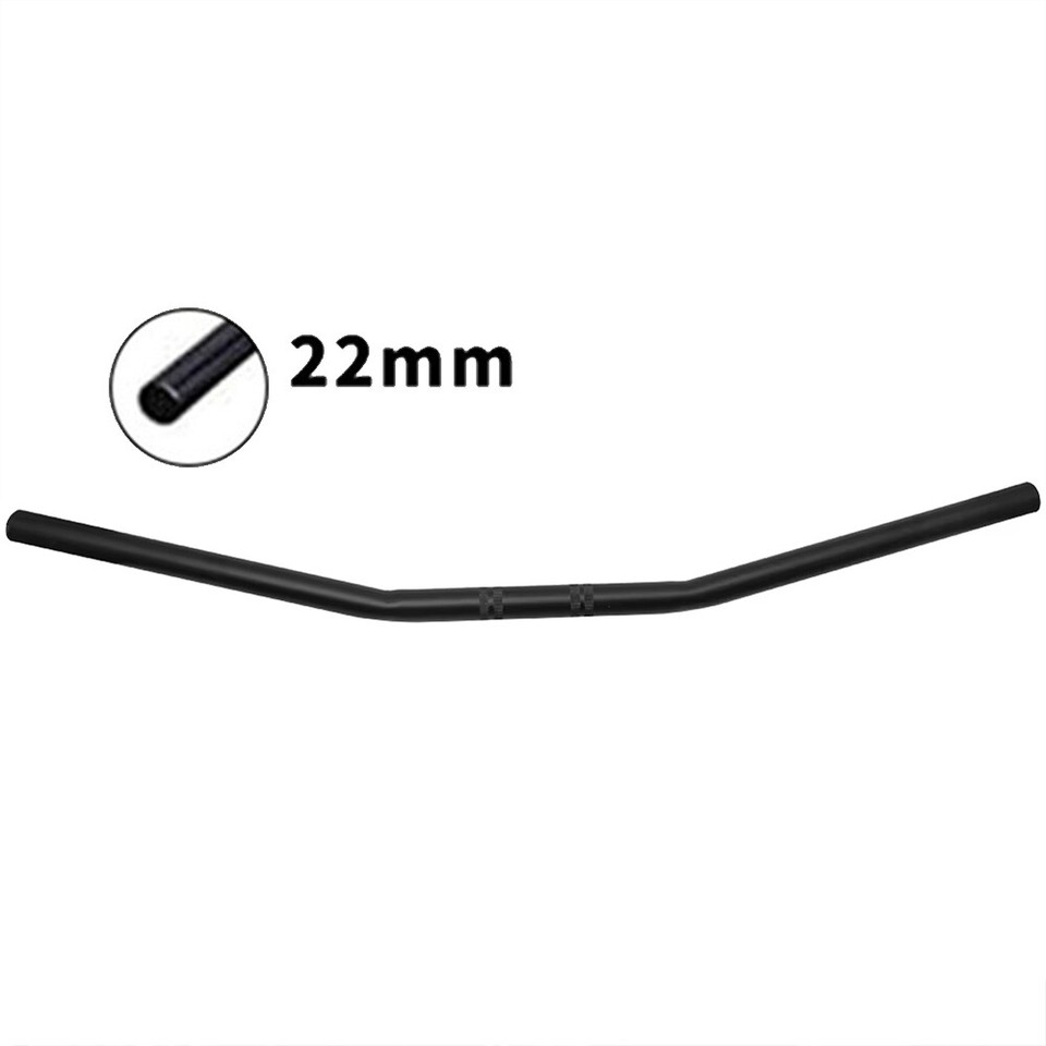 22mm Black Motorcycle Drag Bar Handlebar For Harley Chopper Bobber Cafe ...